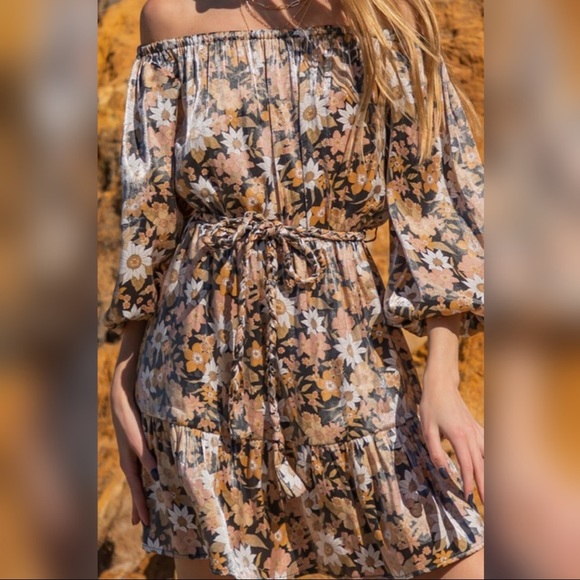 Aakaa | Dresses | Aakaa Essie Floral Braided Belt Dress Medium | Poshmark